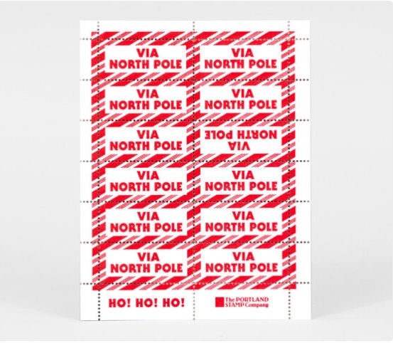The Portland Stamp Company - via North Pole Poster Stamps – REFcreatives